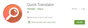 Cách dùng quick translator để dịch tiếng Trung Online